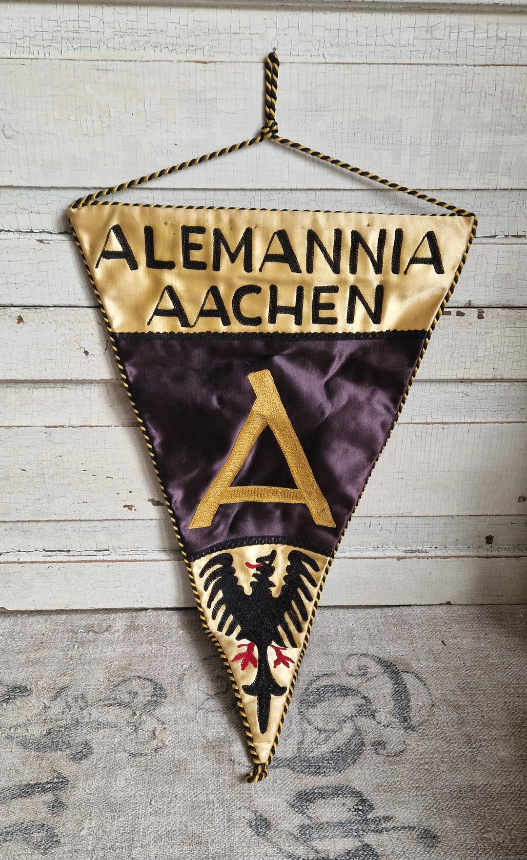 Alemannia Aachen Pennant Flag From 1960 Vintage Football - Etsy