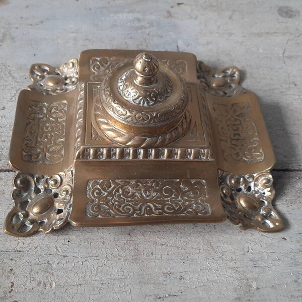 Antique inkwell - Etsy France