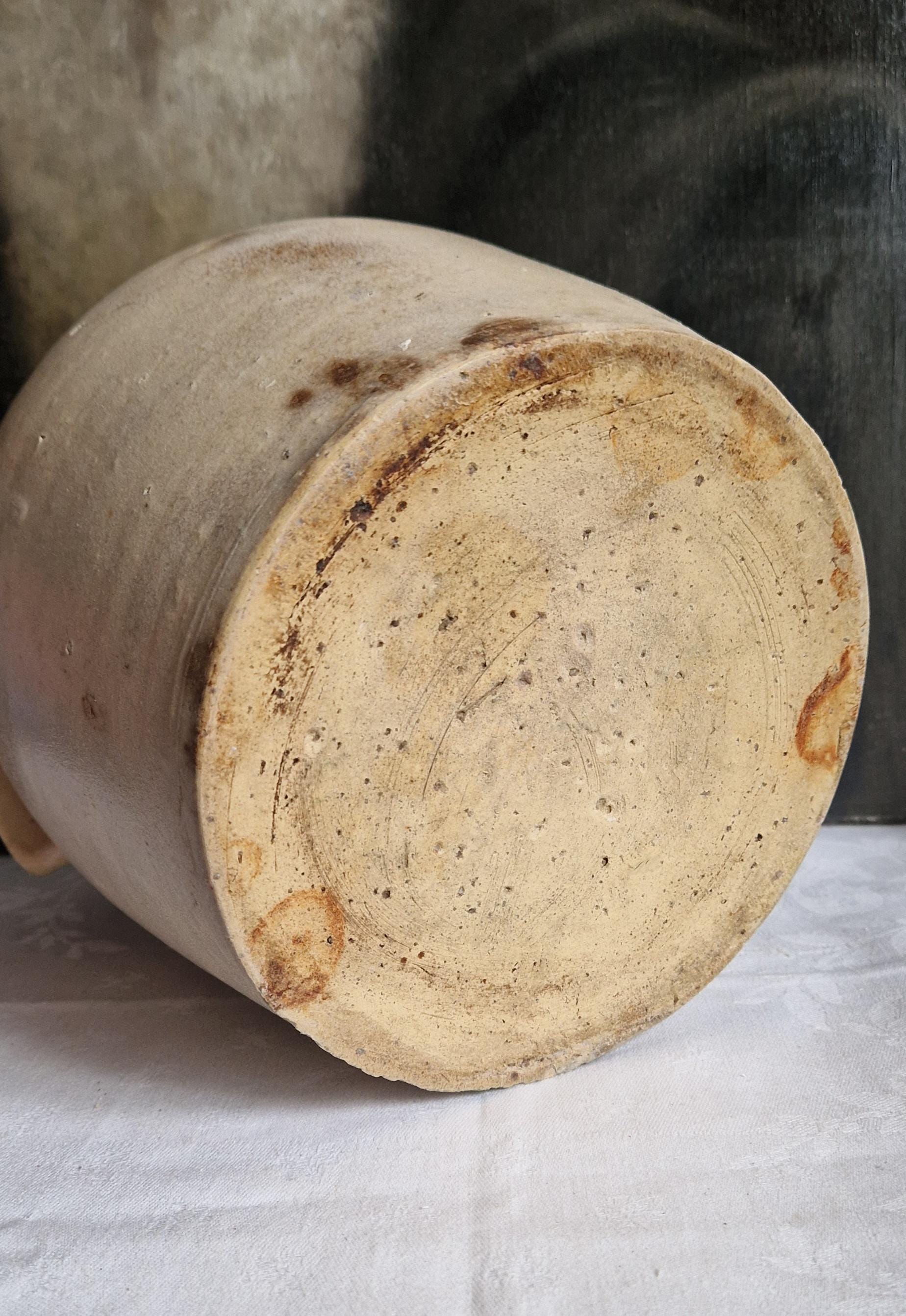 Antique Confit Fat Pot Container, Stoneware, French Vintage Kitchen - Etsy