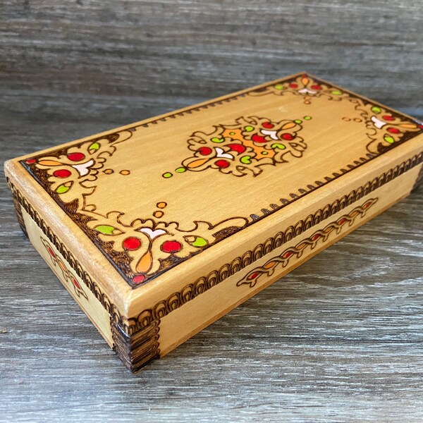 Pyrography Box - Etsy