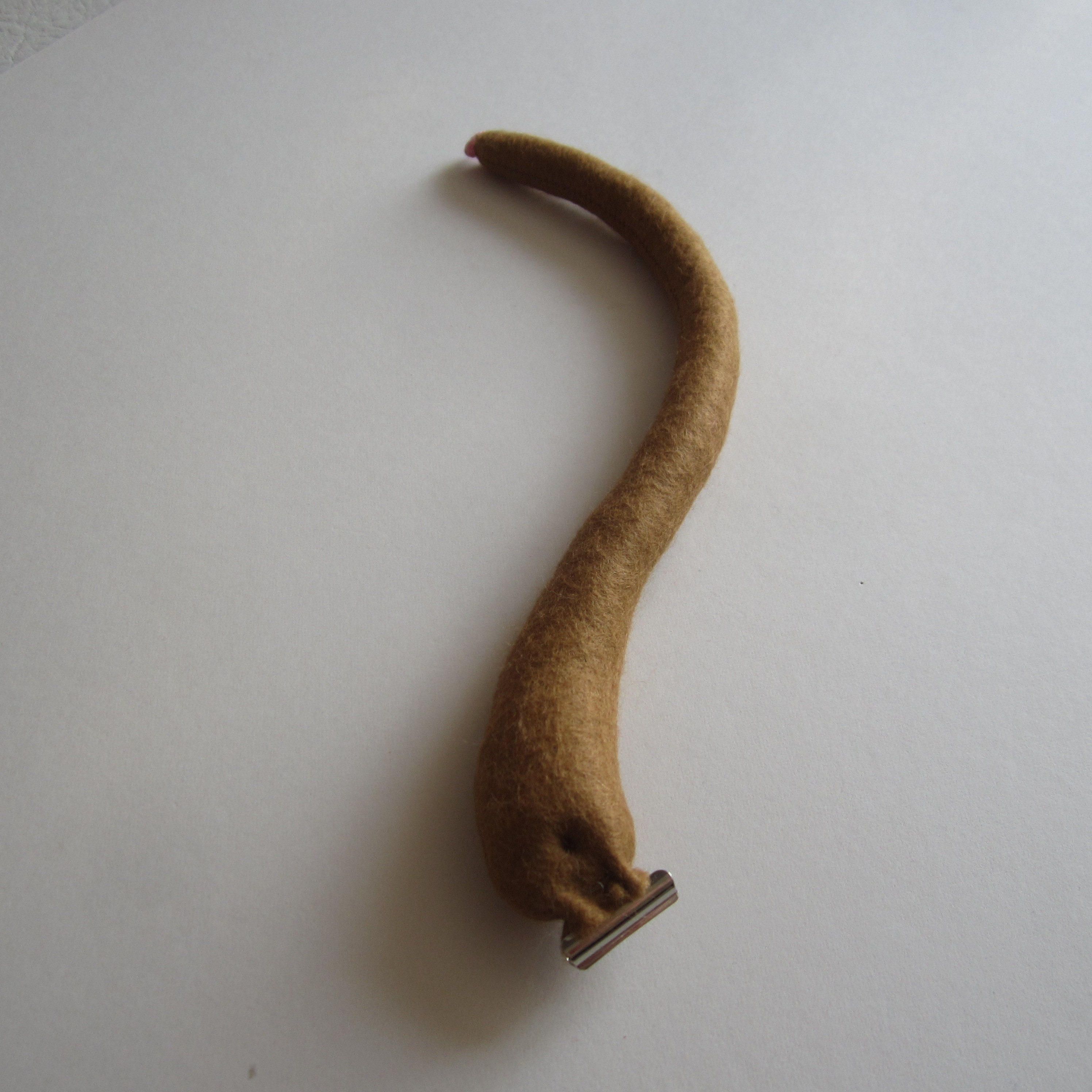 Mouse Tail Clip on Made of Cinnamon Colour Felt - Etsy