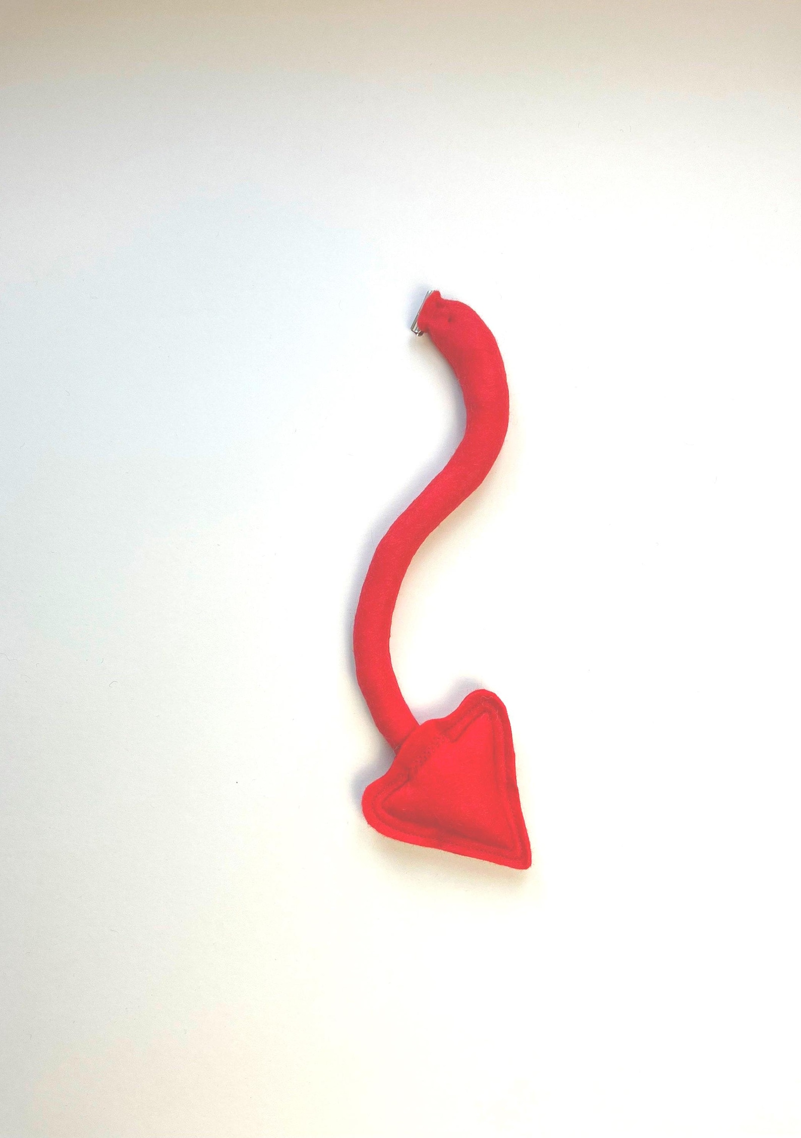 Clip on Devil Tail Made of Red Felt Suitable for Children and Adults - Etsy