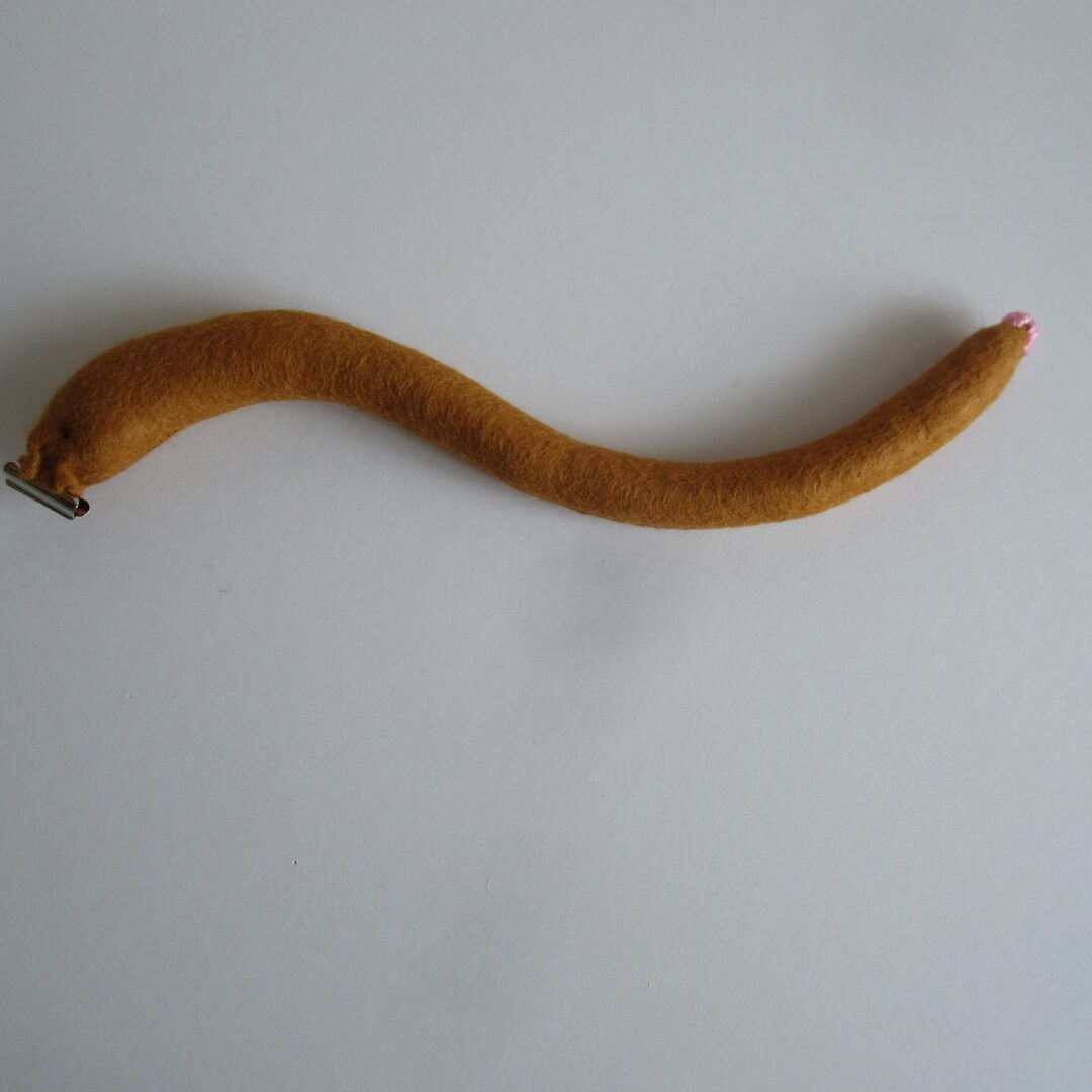 Mouse Tail Clip on Made of Ginger Colour Felt - Etsy