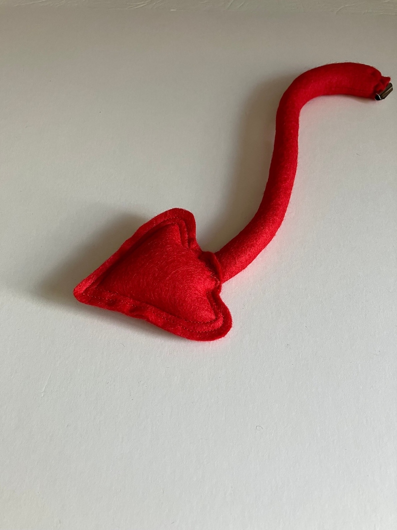 Clip on Devil Tail Made of Red Felt Suitable for Children and Adults - Etsy