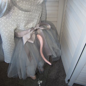 Clip on Mouse Tail Made of Pink Felt Suitable for Children and Adults ...