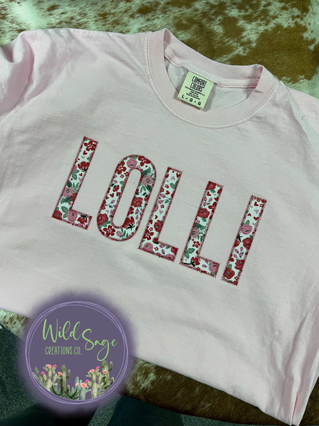Personalized Embroidered Name Shirt | Floral Name Shirt | Floral ...