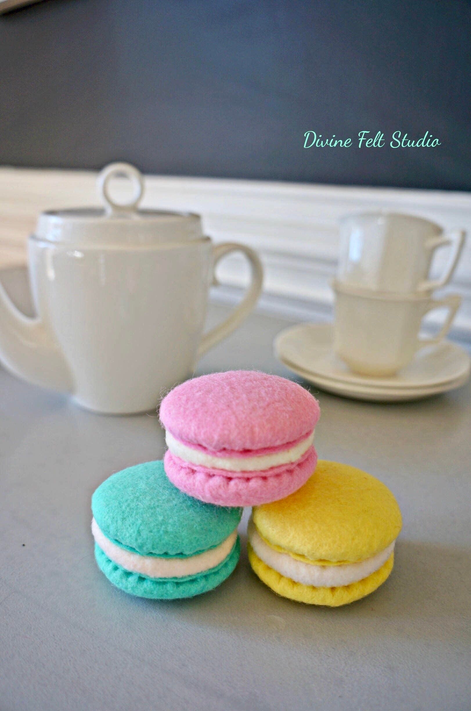 Felt Macaron-Felt Food-Pretend PlayTea Party | Etsy