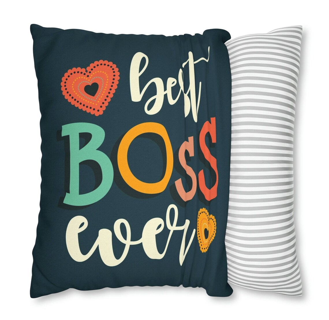 Boss Appreciation Pillow Cover, Motivational Boss Pillowcase, Graphic ...