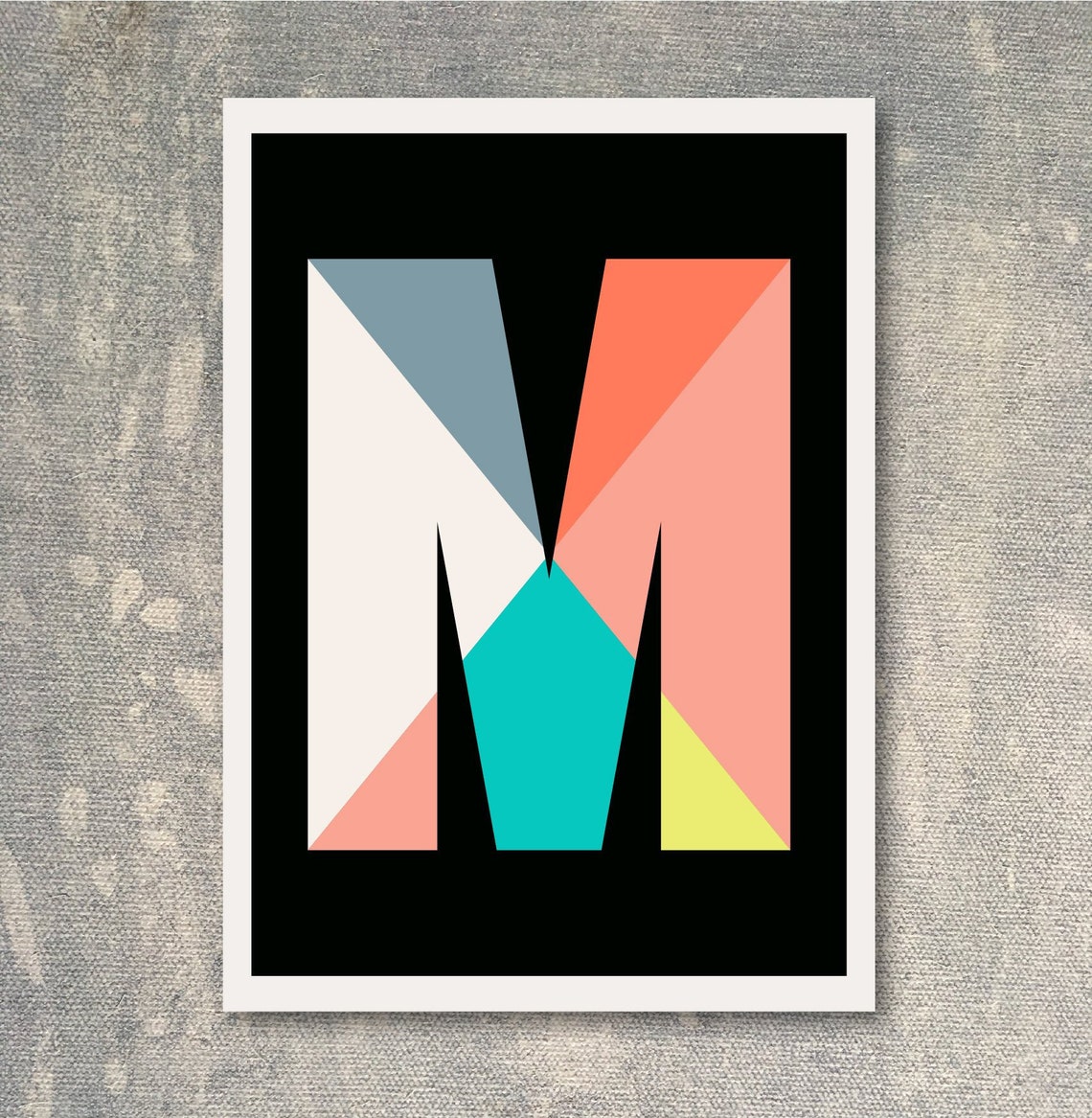 Letter M Poster Printable Alphabet Letters Alphabet Letter - Etsy