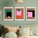 Set of 3 Minimalist Color Block Art Prints | Bold Geometric Printable ...