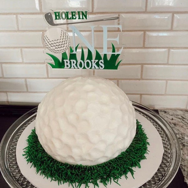 Golf One Birthday Cake Topper - Etsy