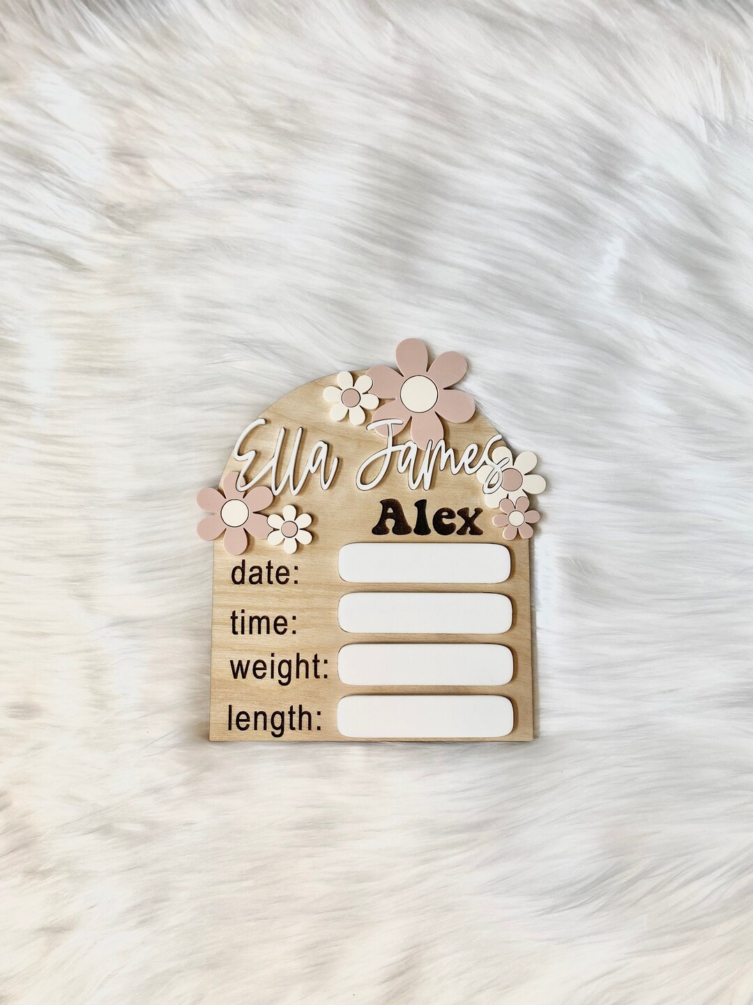 Birth Stat Sign | Flower Birth Stat | Birth Announcement | Baby Name ...