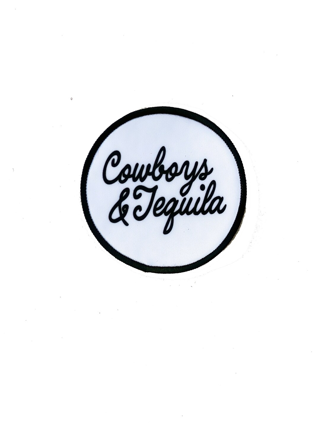 Cowboys and Tequila Iron on Patch. Western Patch, Iron on Patch, Trucker Hat Patch, Cowboy Patch ...