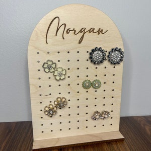Personalized Earring Holder | Earring Display | Personalized Gifts ...
