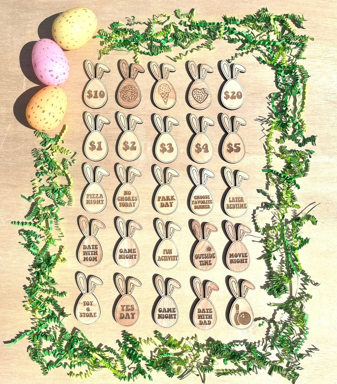 Easter Egg Tokens | Personalized Easter Egg Rewards | Easter Bunny ...