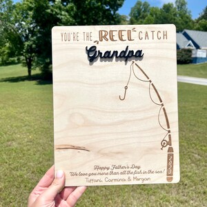 You’re the REEL Catch | Father's Day Gift | Happy Fathers Day | Kid DIY ...