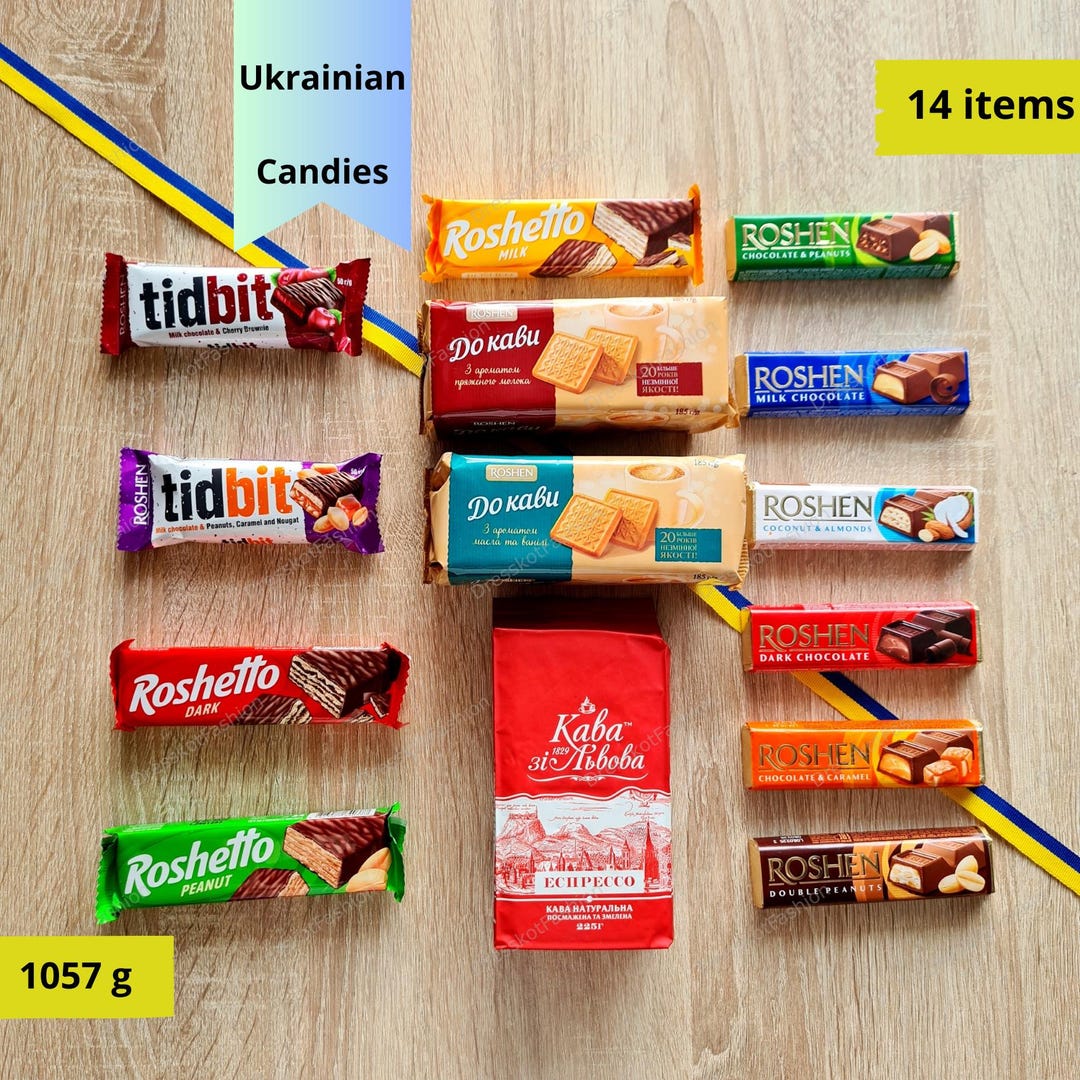 Box, Set of Chocolate Bars, Cookies, Wafer Bars Mini ROSHEN | Коробка ...