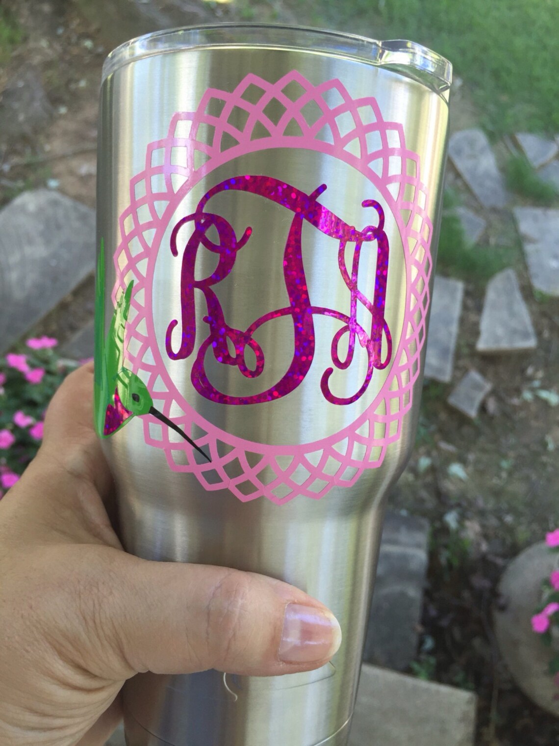 Hummingbird Monogram SVG DXF Files Digital Download for - Etsy