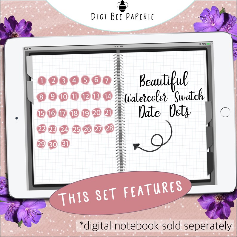 Monthly Kit Digital Planner Stickers For Undated Digital | Etsy