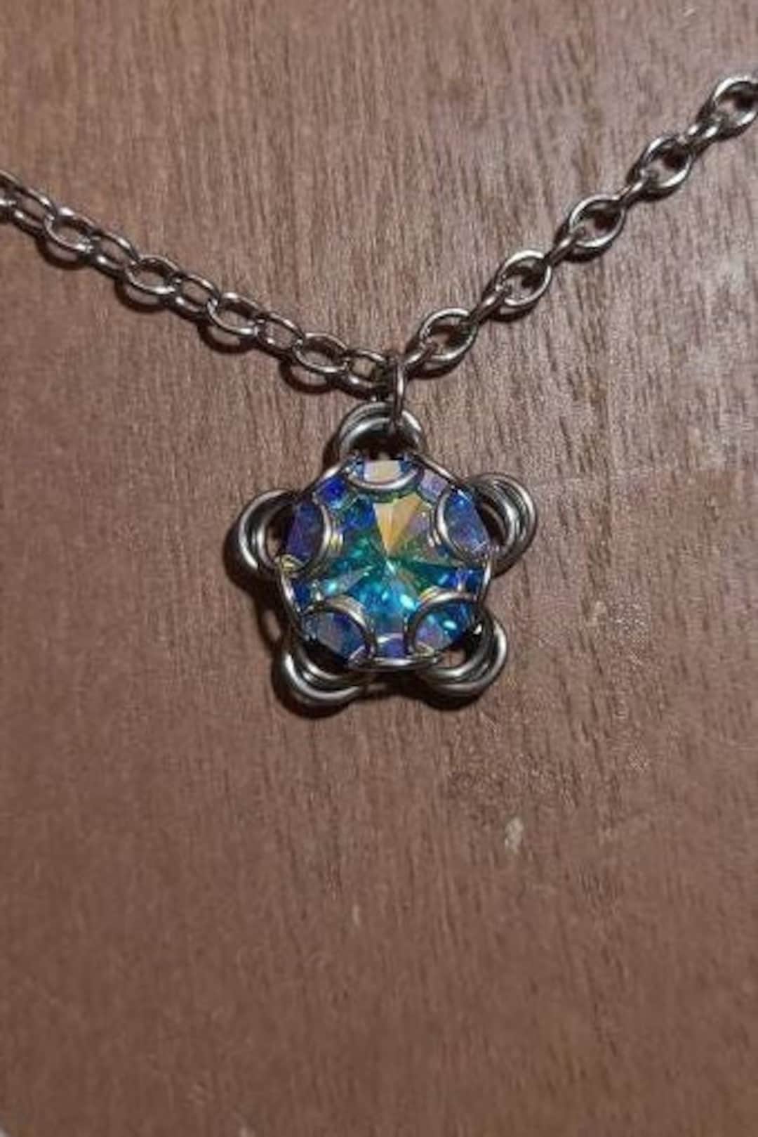 Ready to Ship. Simple High End Crystal Pendant Crystal AB. Necklace ...