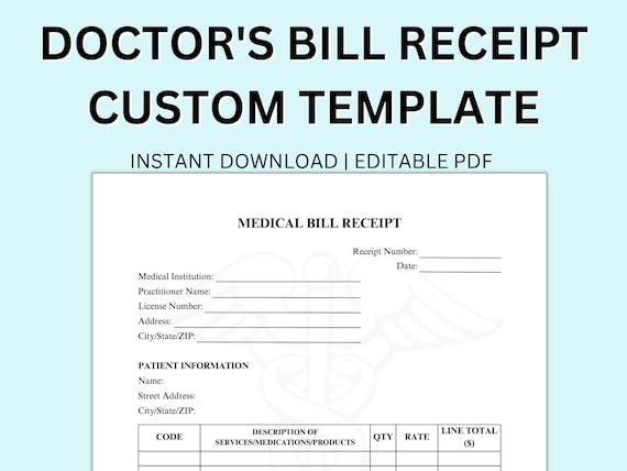 Primary Care Doctor Receipt