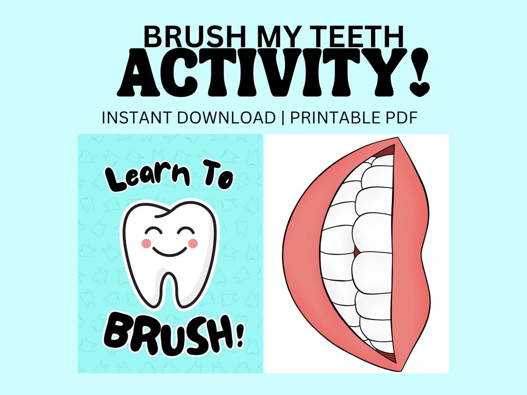 Brush My Teeth, Dental Health, Digital Download, Fine Motor, PDF ...