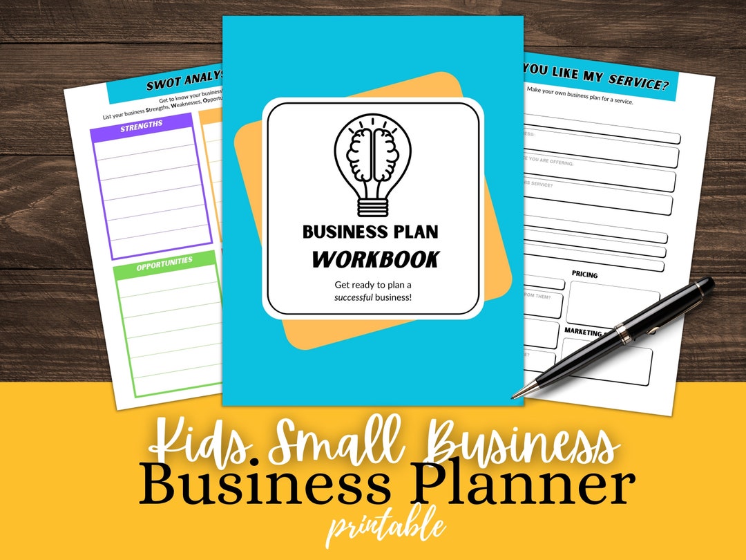 Business Planner Printable Kids Workbook Planning Guide PDF Journal ...