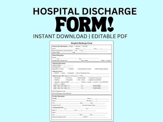 Hospital Discharge Papers