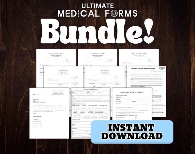 Editable Doctor's Note Template PDF Word A4 US Letter Size - Etsy Canada