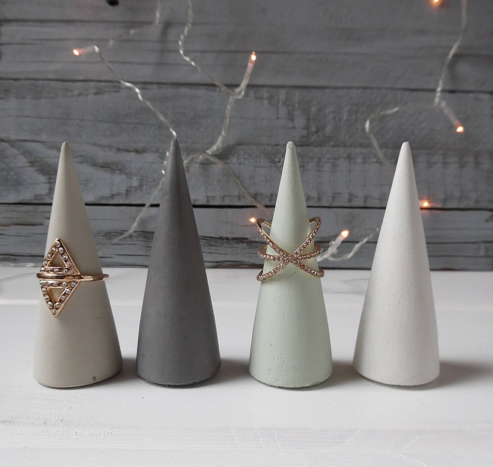 Concrete Ring Cone Cement Ring Cone Ring Holder Concrete | Etsy