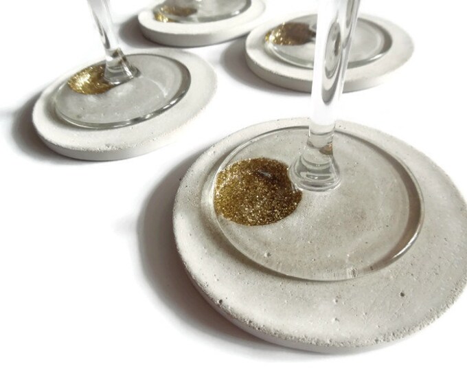 Cement Coasters Concrete Coaster Beton Set of 4 Coasters - Etsy