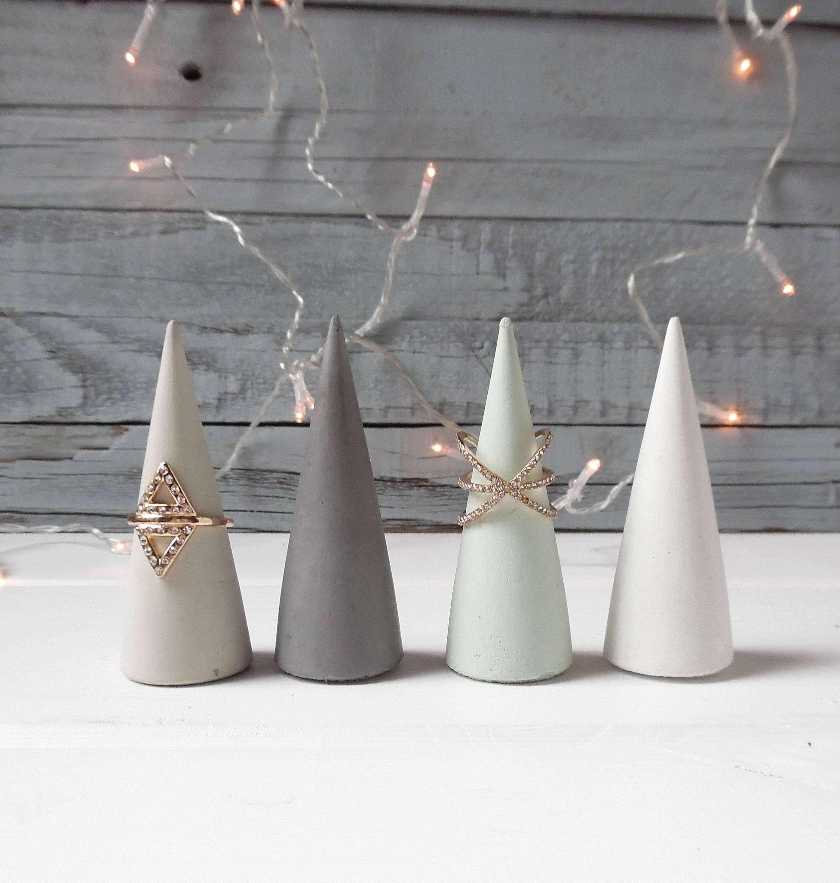Concrete Ring Cone Cement Ring Cone Ring Holder Concrete | Etsy
