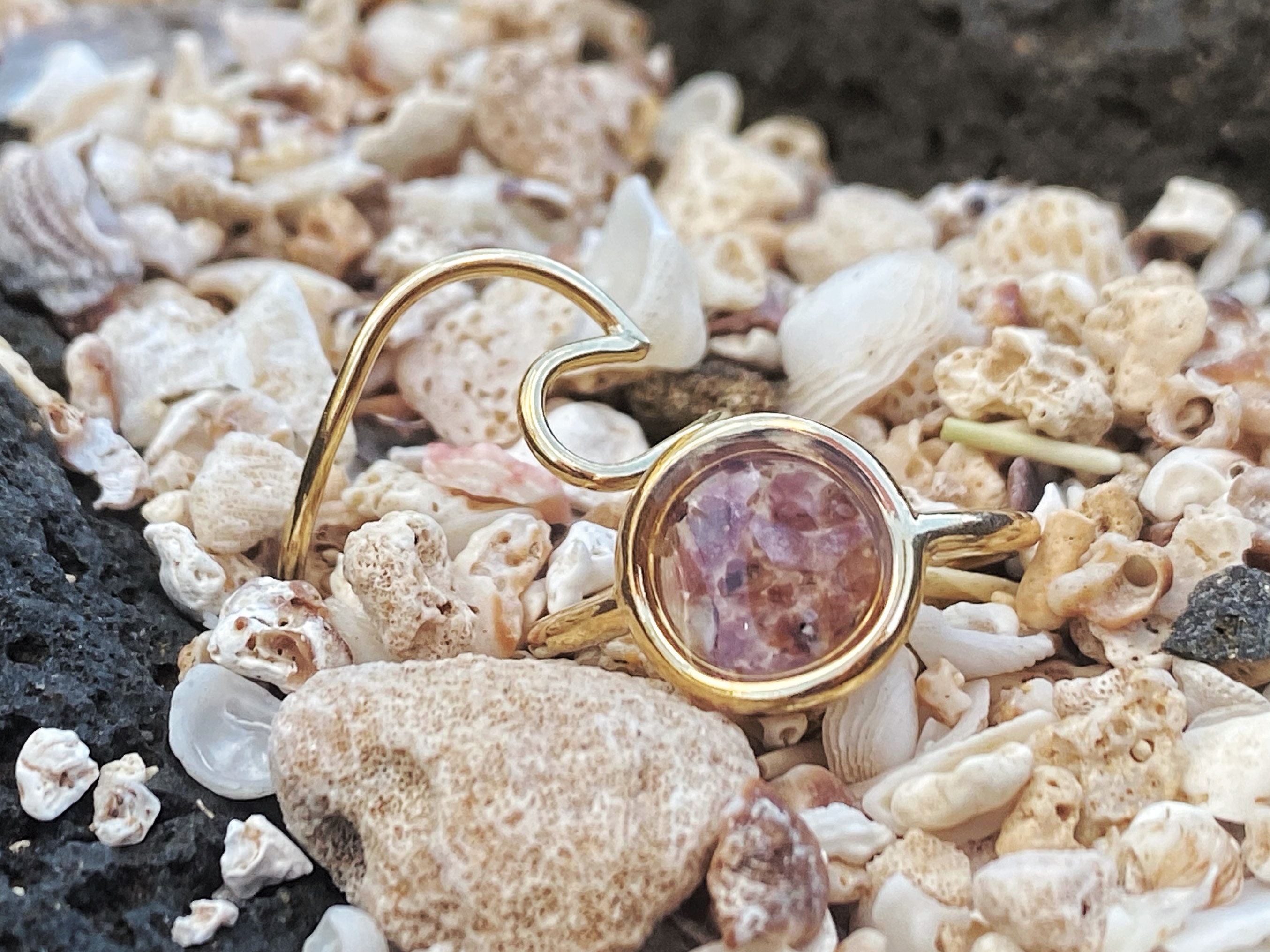 Hawaiian Wave Ring, 14K Gold Filled and Sterling Silver Beach Wave Ring ...