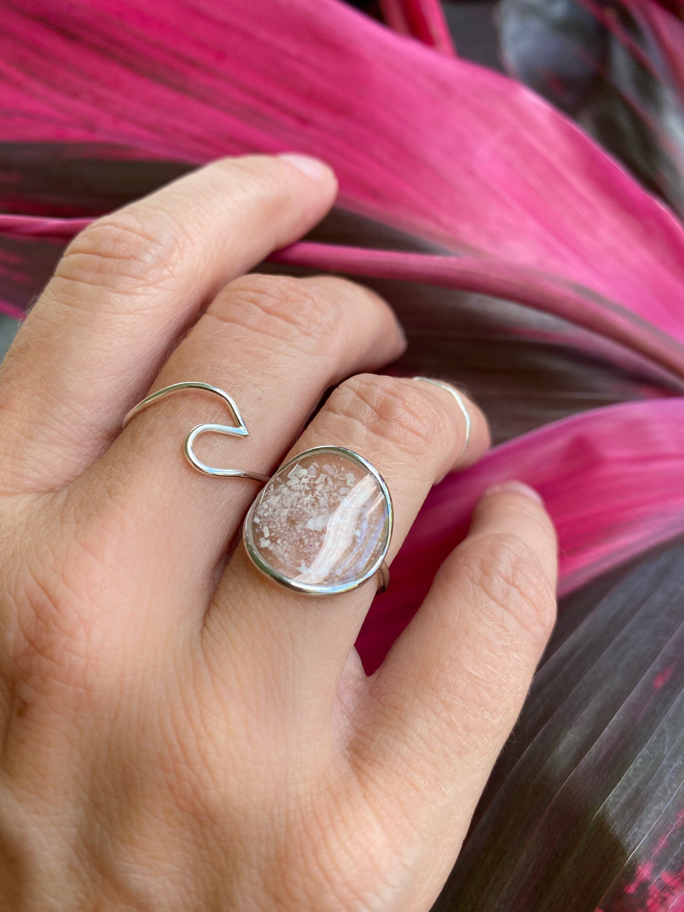 Hawaiian Wave Ring, 14K Gold Filled and Sterling Silver Beach Wave Ring ...