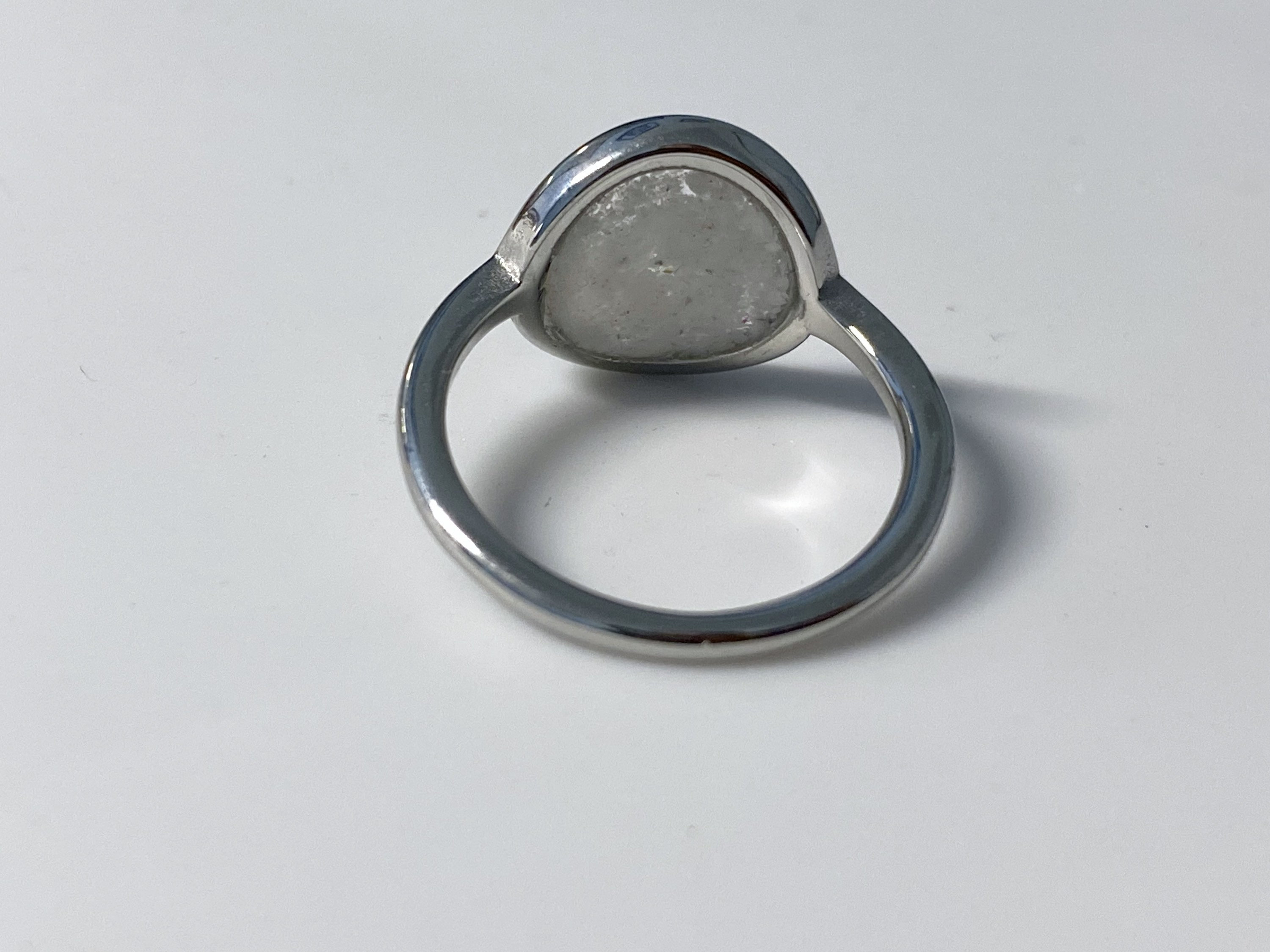 Hawaiian Shell Resin Ring, Stainless Steel, Beach Shell Ring, White ...