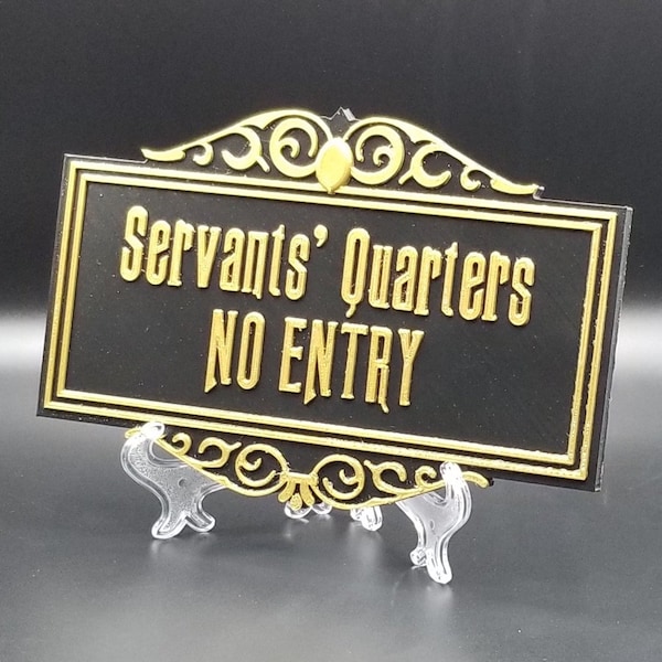 Servants Quarters Sign - Etsy