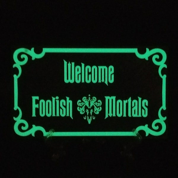Welcome Foolish Mortals Sign - Etsy