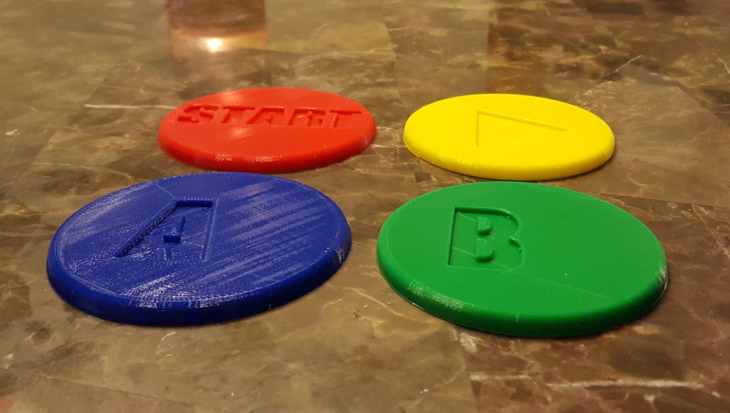 Vintage / Retro Video Game Console Button Coaster Set - Set of 4! - Etsy