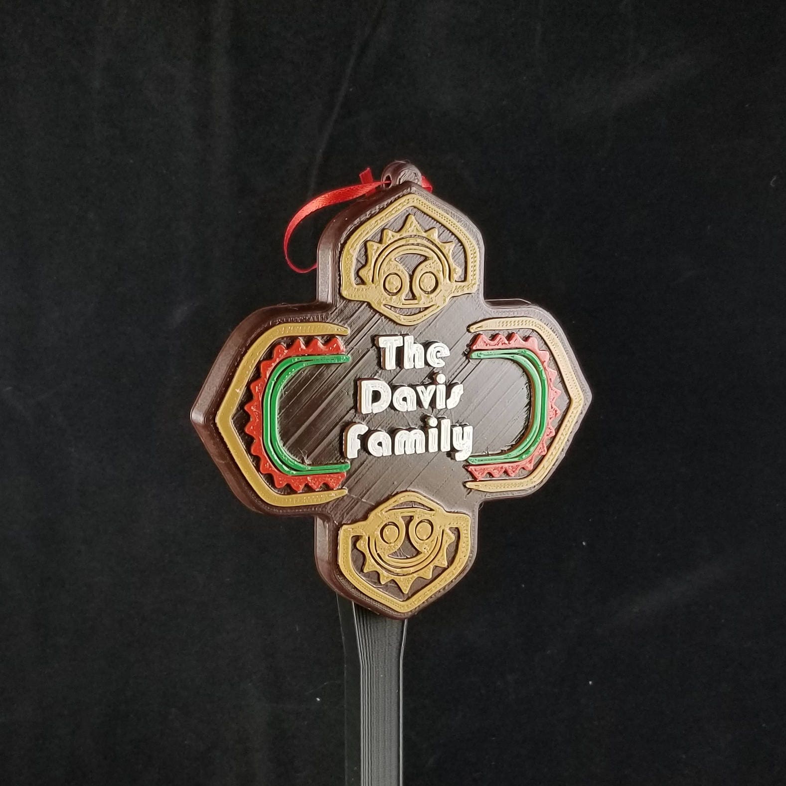 Personalized Polynesian Themed Family Last Name Christmas | Etsy