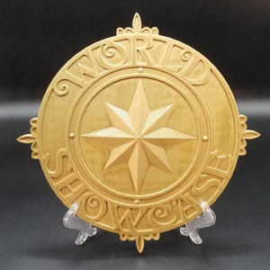 World Showcase Medallion Inspired Sign / Plaque Prop Replica ( Disney ...