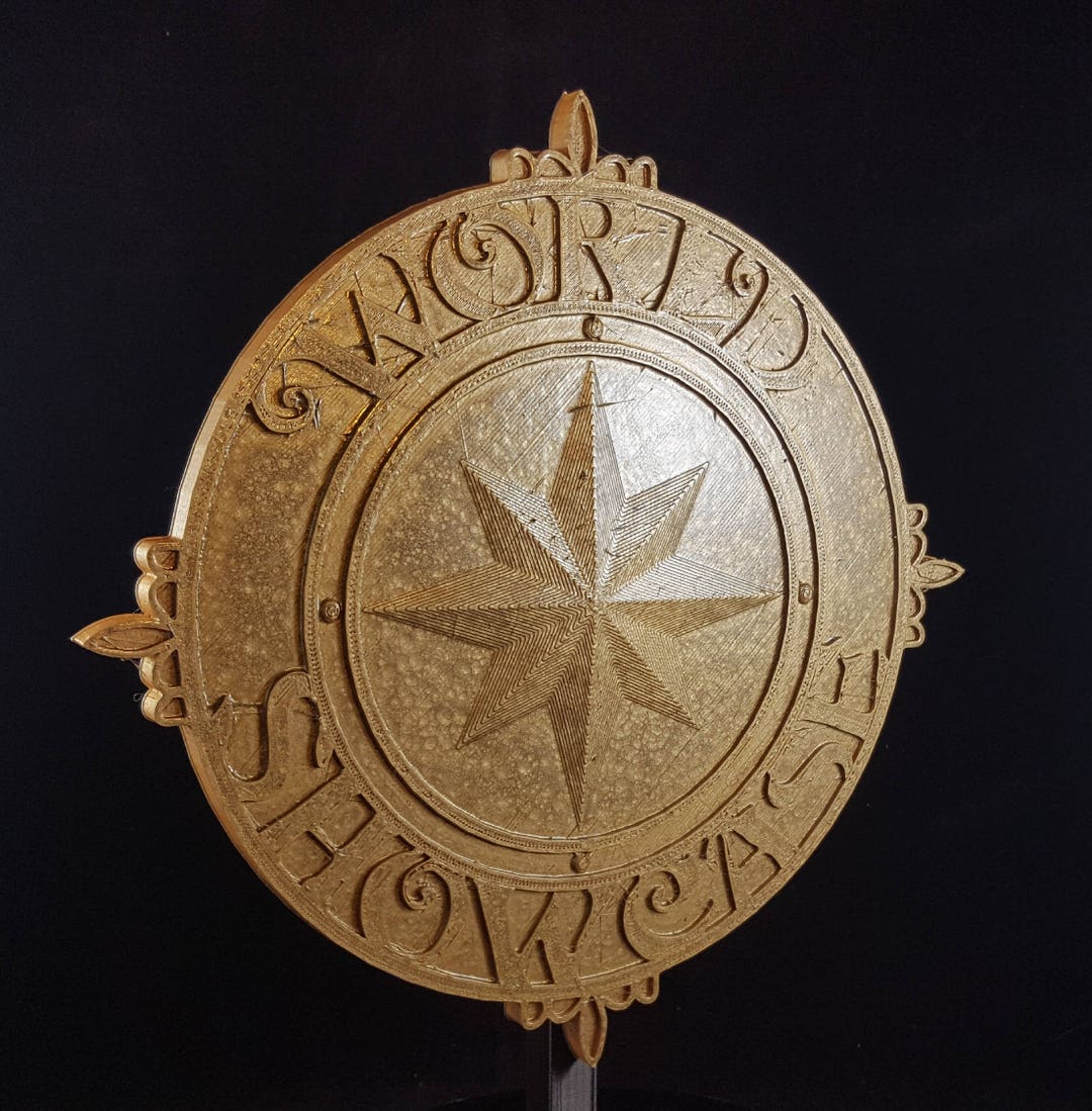 World Showcase Medallion Inspired Sign / Plaque Prop Replica - Hammered ...
