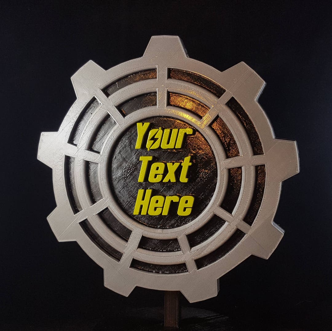 Personalized Vault Door Themed Plaque / Sign - Custom Wording (wall ...