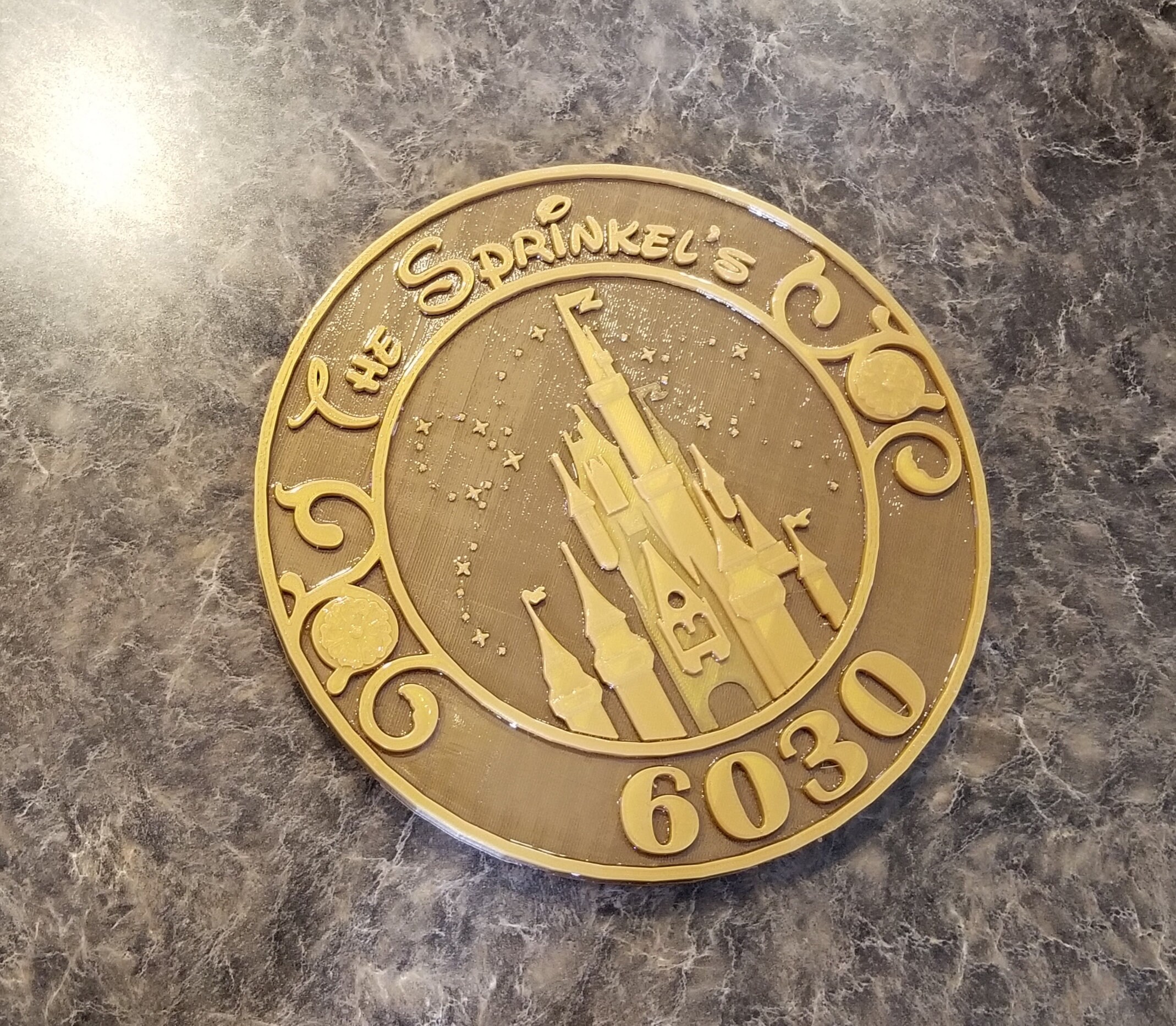 Personalized DW Magic Kingdom Inspired Address Plaque / Sign - Dual ...