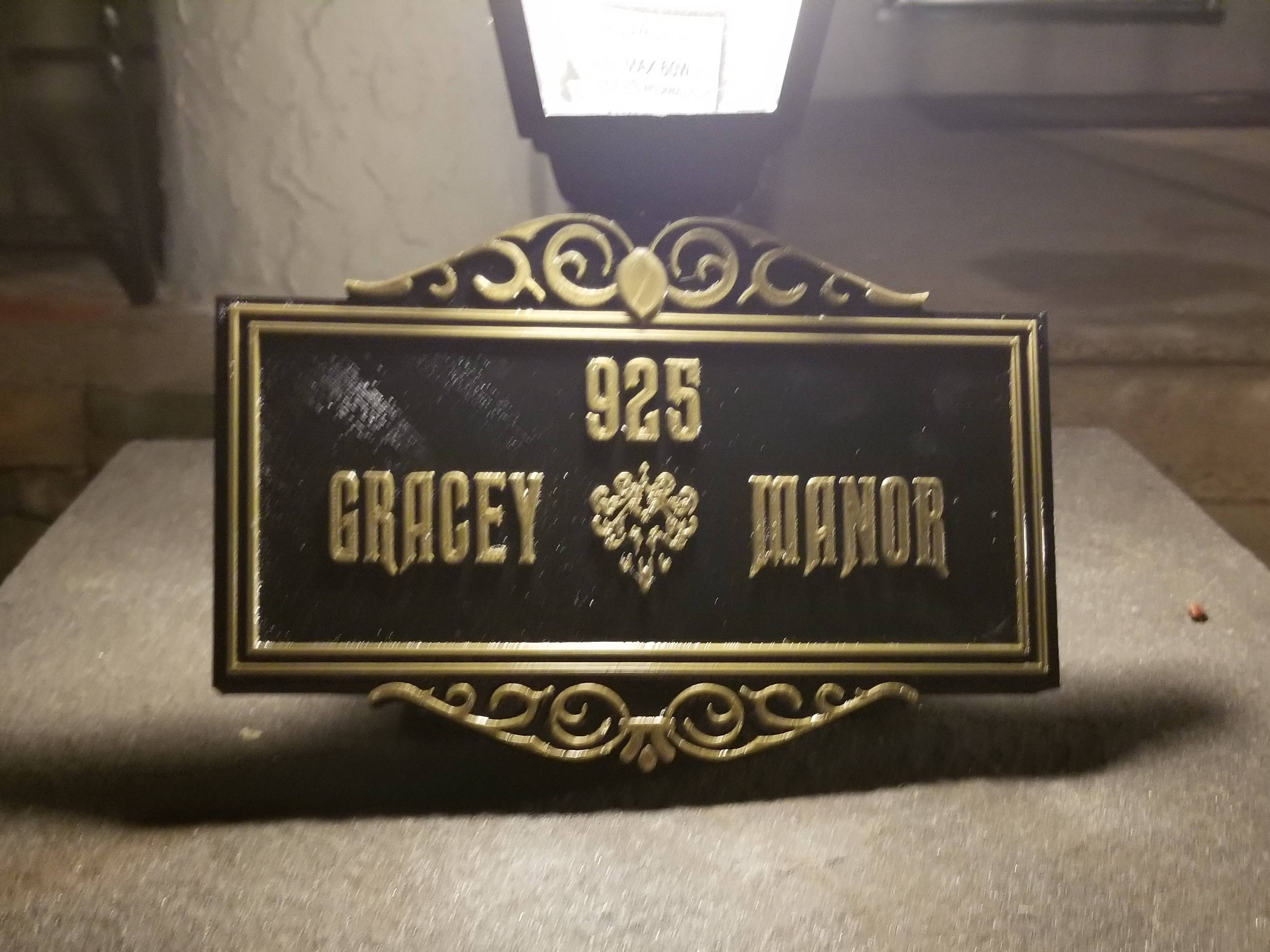 Personalized Haunted Mansion Inspired Address Sign Prop / | Etsy
