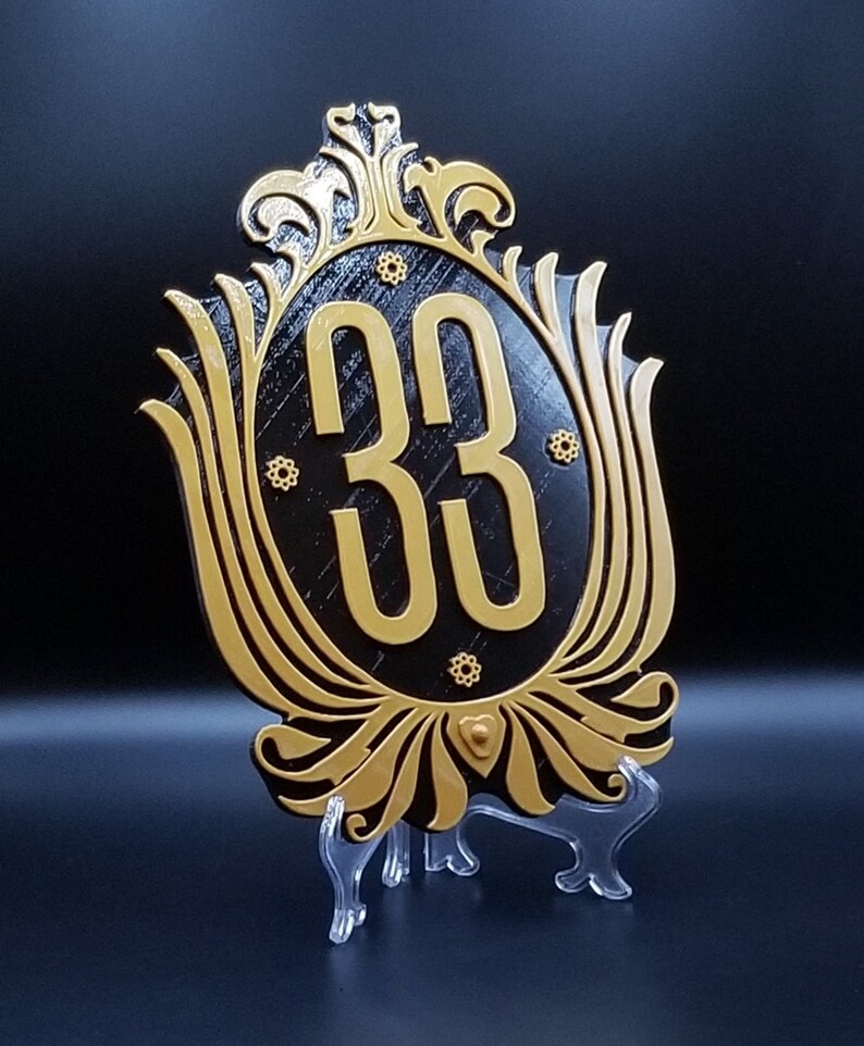 Club 33 Inspired Sign / Plaque Disney Prop Inspired Replica | Etsy