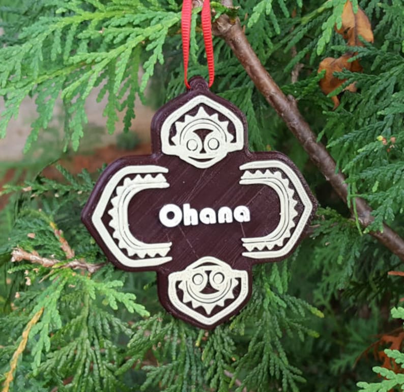Polynesian Themed Christmas Ornament Ohana - Etsy