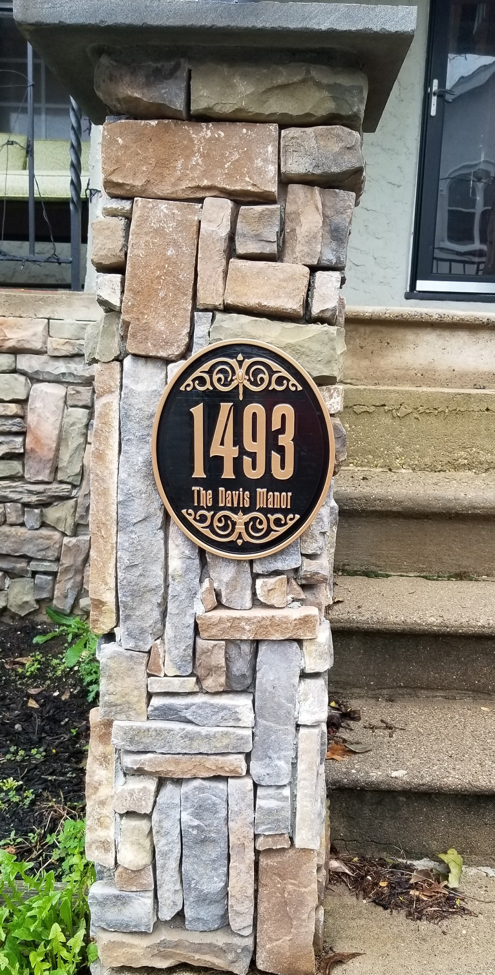 Personalized Haunted Mansion Inspired Address Sign / Plaque W/ Family ...