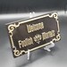 Haunted Mansion Inspired Prop Sign / Plaque Replica Welcome - Etsy