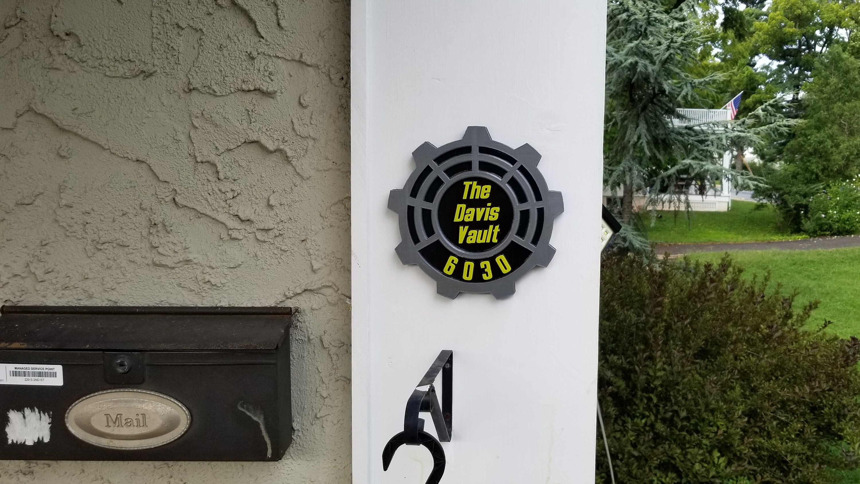 Personalized Fallout Vault Door Inspired Address Plaque / Sign - Etsy