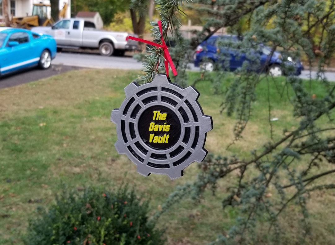 Personalized Fallout Vault Door Themed Christmas Ornament - Custom ...